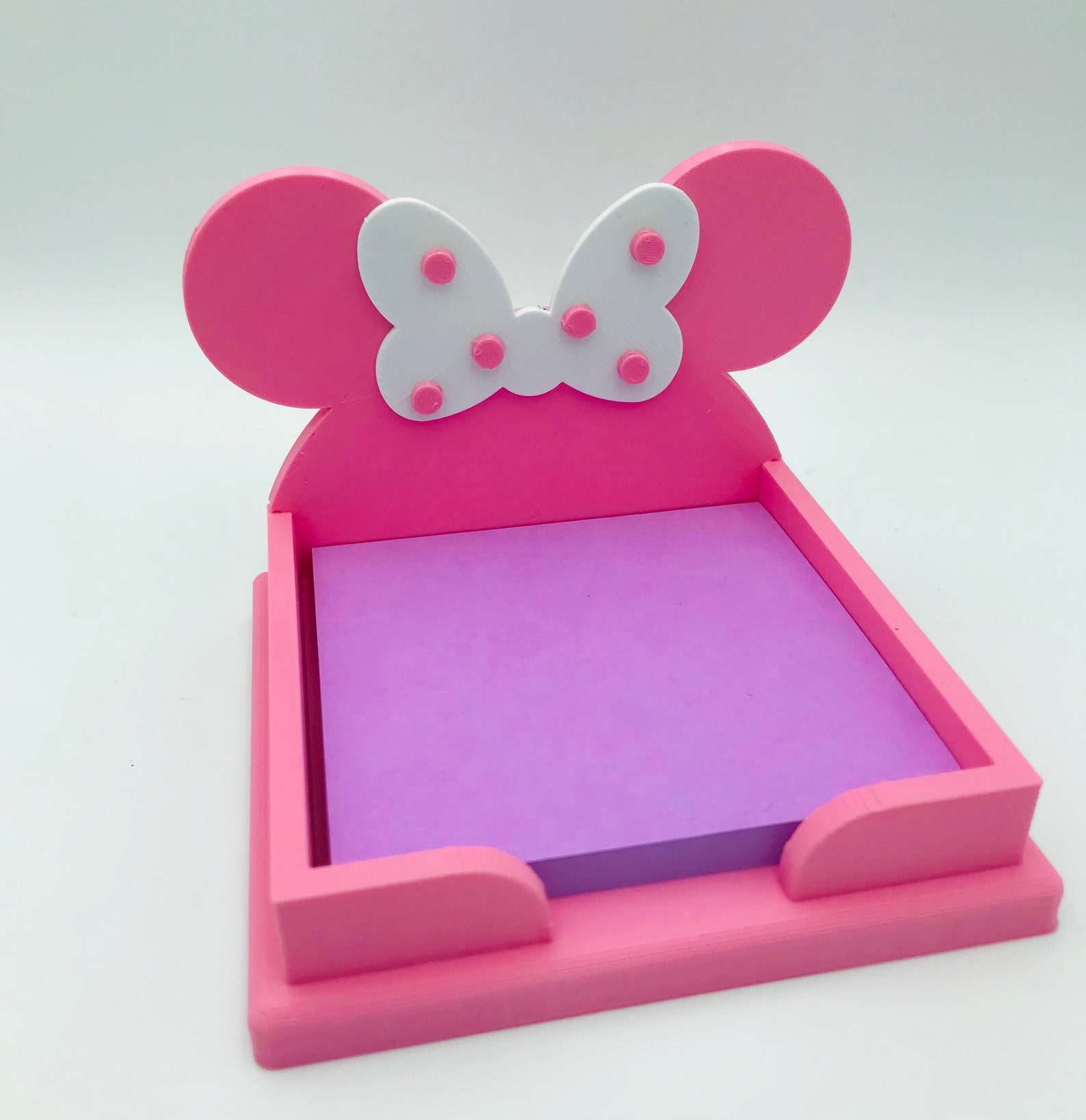 Minnie Mouse 3D Printed Disney Sticky Note Holder for Desk - Etsy