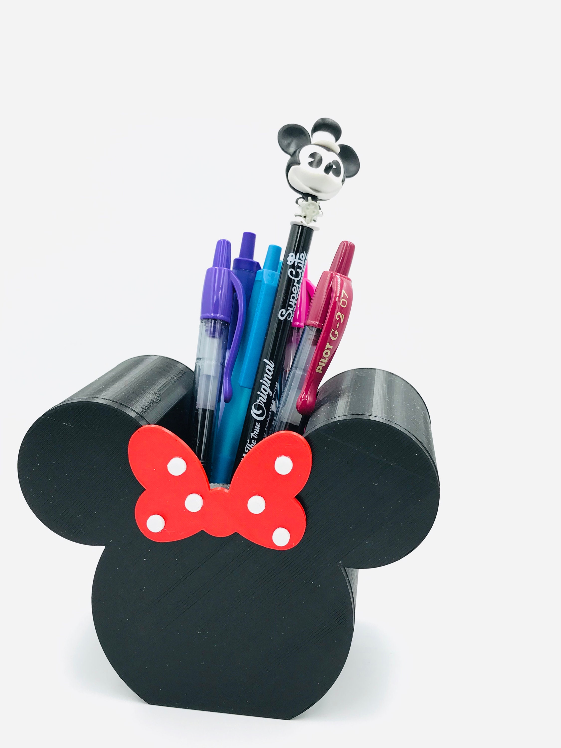 SMALL Minnie Mouse 3D Printed Disney Pen, Pencil, Paint Brush Holder ...