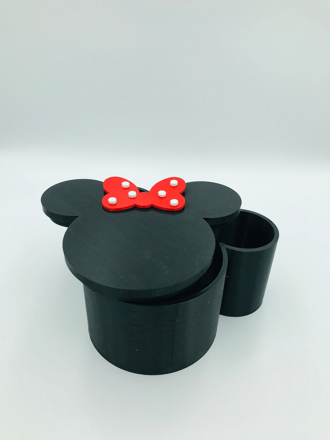 TALL Minnie Mouse With Bow 3D Printed Disney Storage Container Jar Desk ...