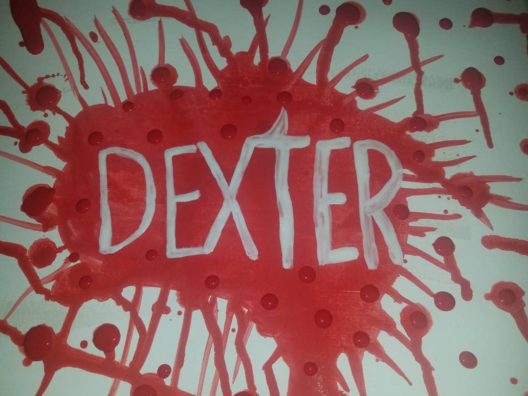 Dexter Blood Splatter Painting - Etsy