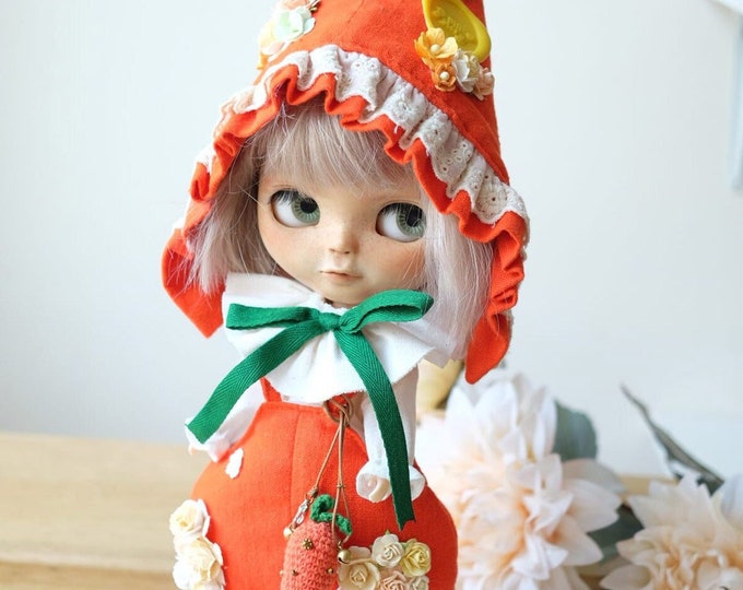 Pimmie Story Radish Elf Flower Dress Set for Blythe Doll - Doll Dress ...
