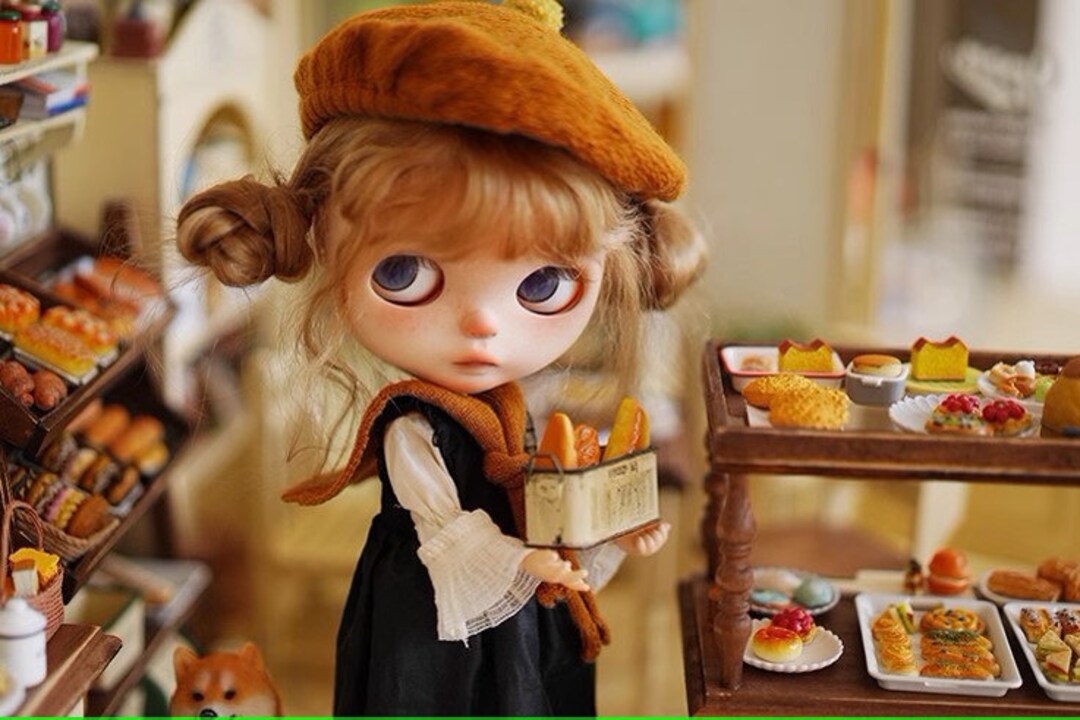 Miss Yo 2023 Black Layered Dress for Blythe Dolls (doll Clothes Dress ...