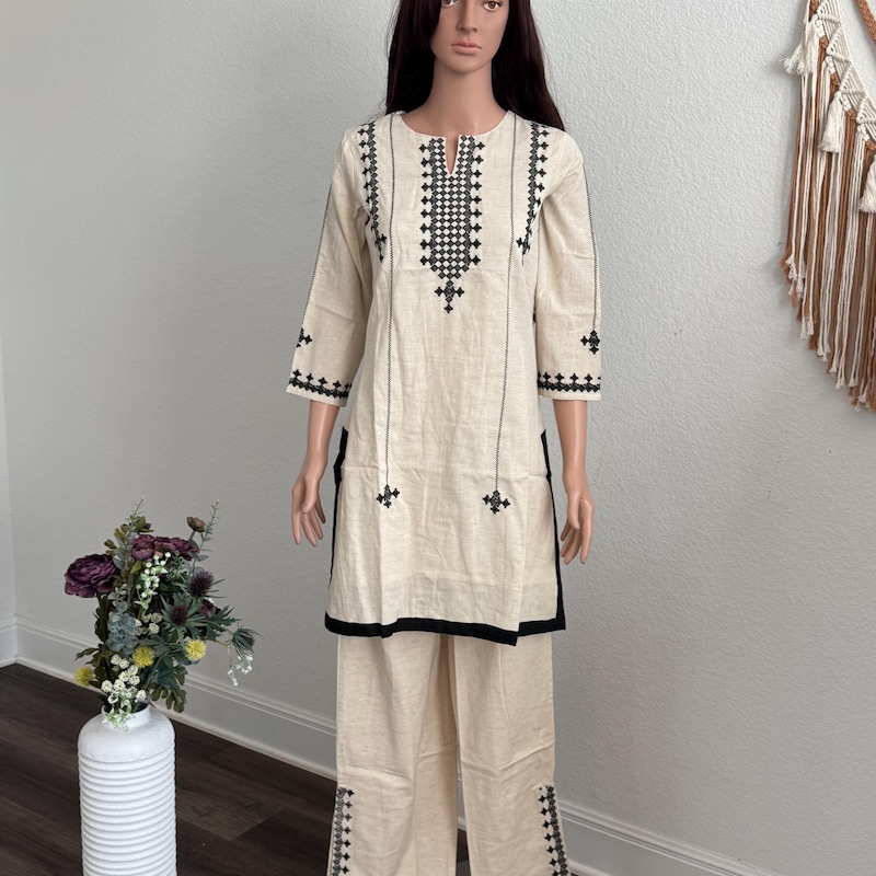 White Khadi Suit - Etsy