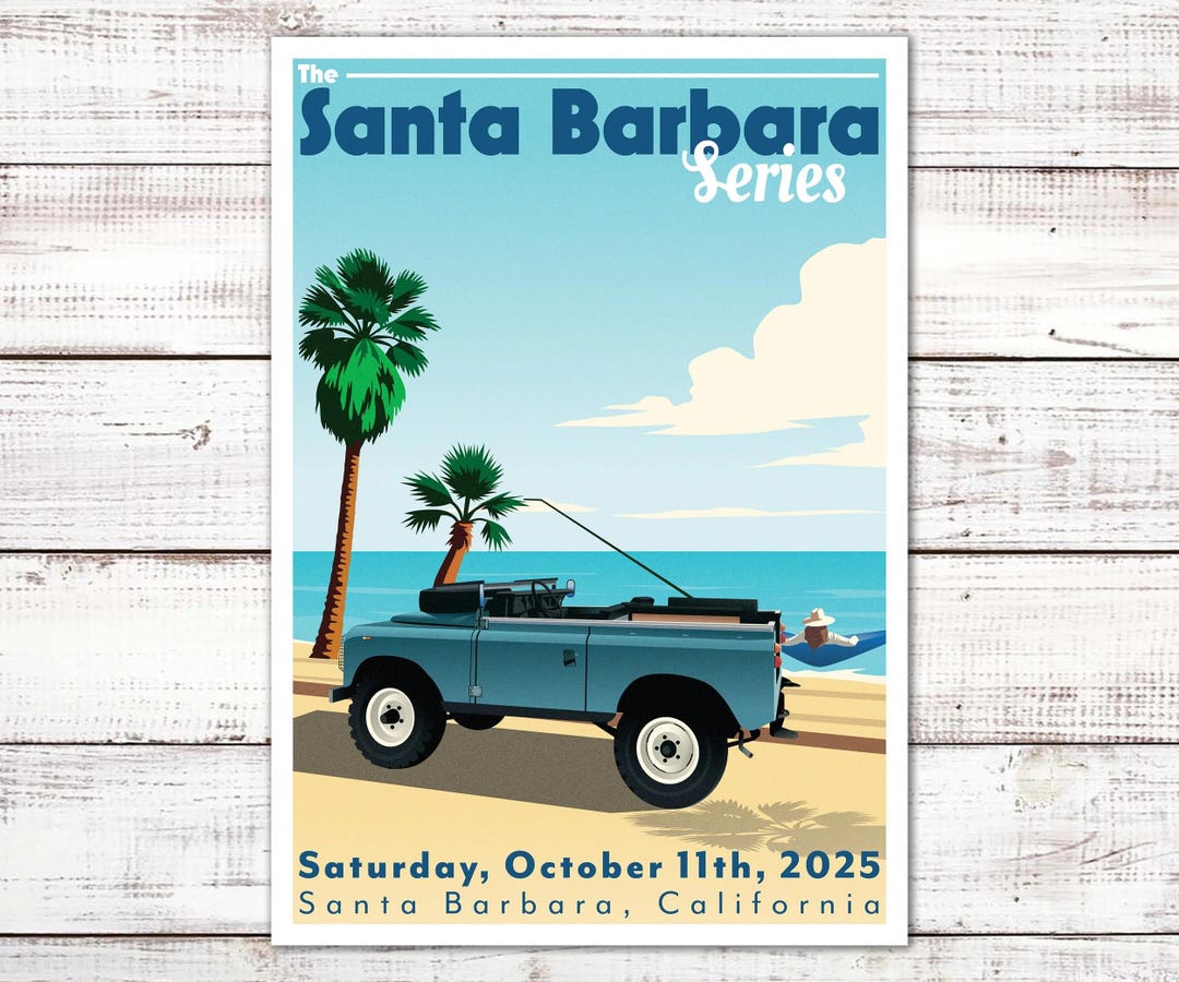 The Santa Barbara Series 2025 Official Poster - Etsy