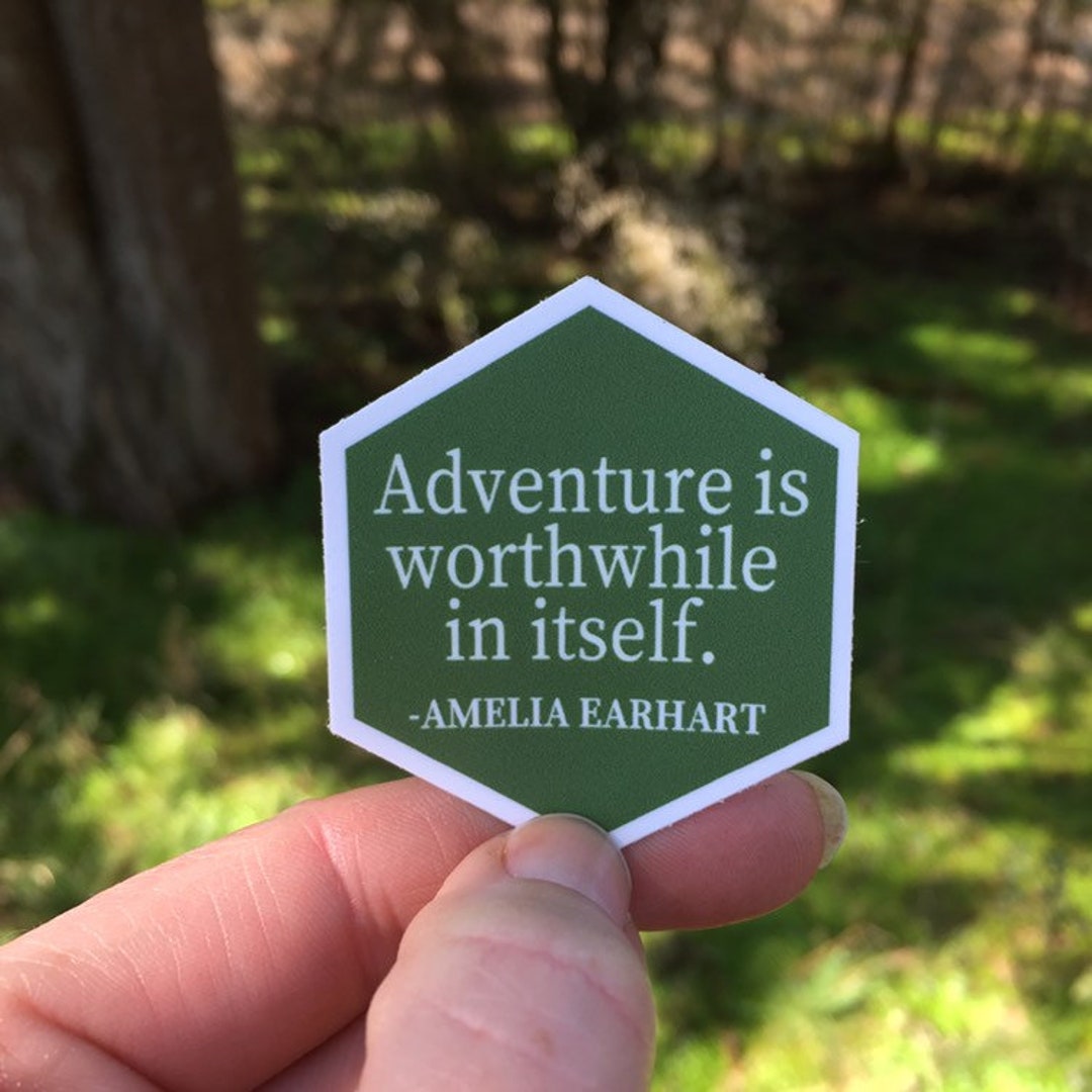 Amelia Earhart Sticker | Pilot Gift | Adventure | Aviatrix Inspiration ...