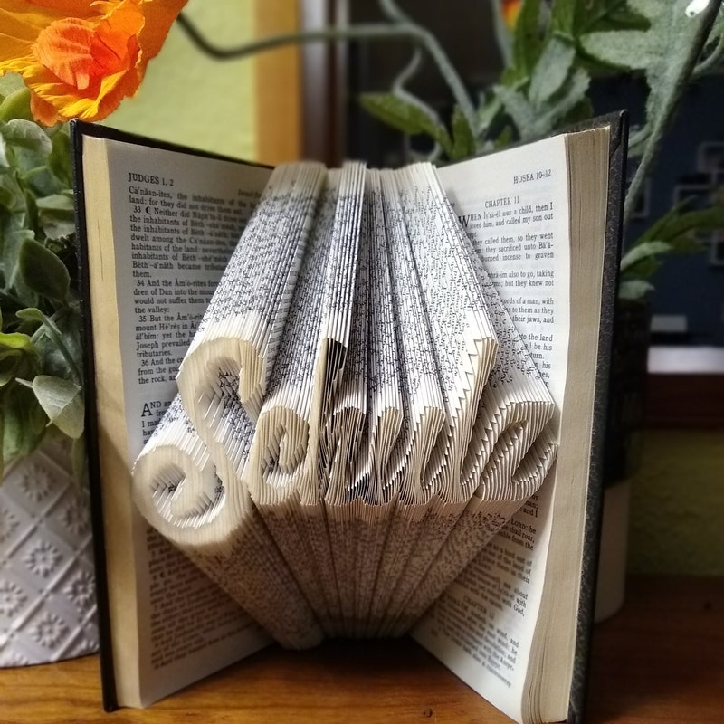 Folded Book Art - Etsy