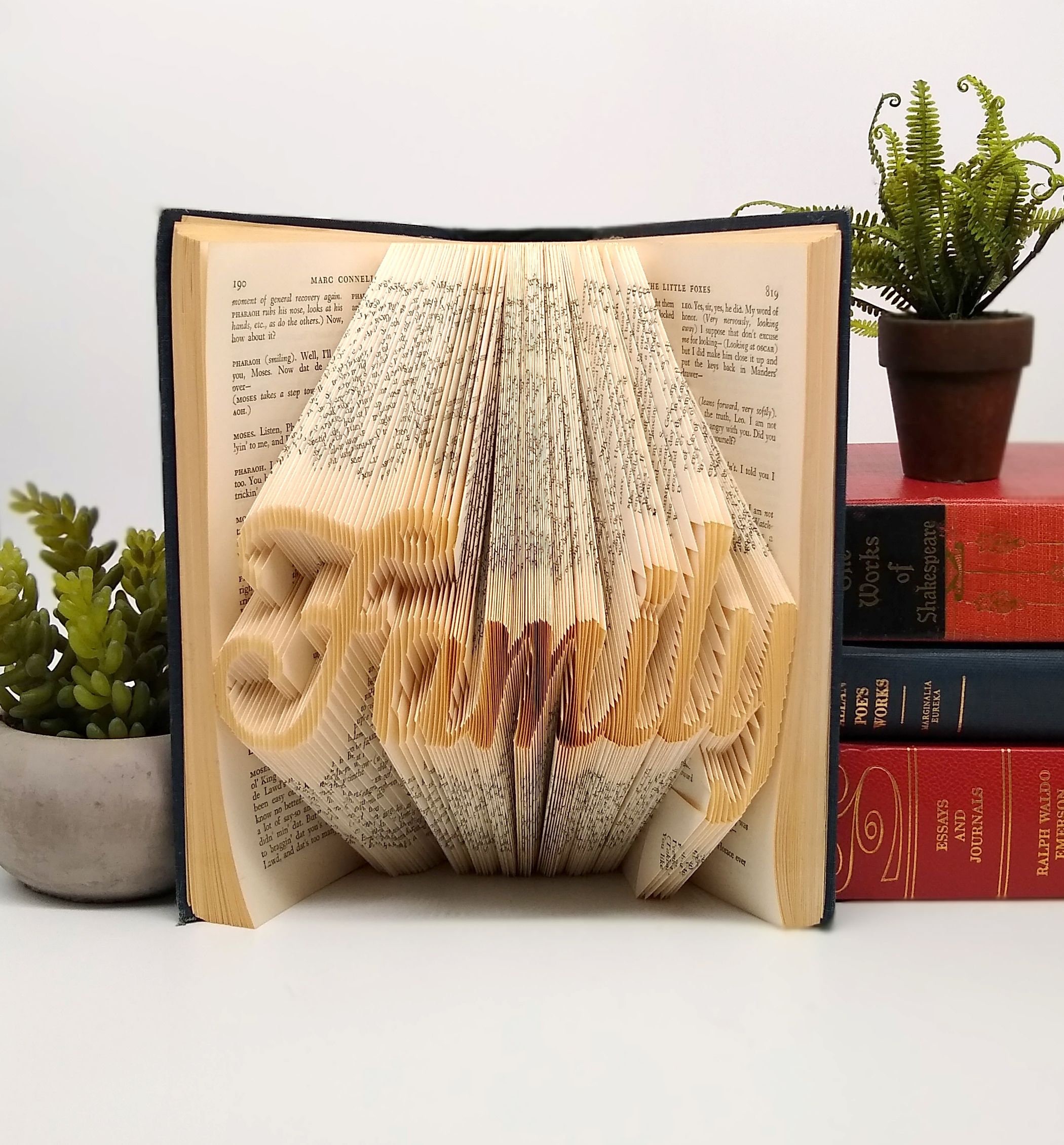 Custom folded book Family made for you | Etsy