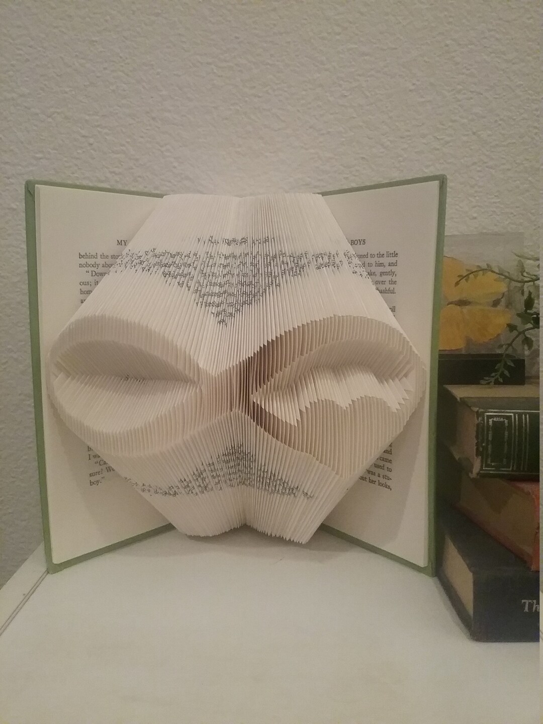 Custom Folded Book With Infinity Symbol and Heart - Etsy