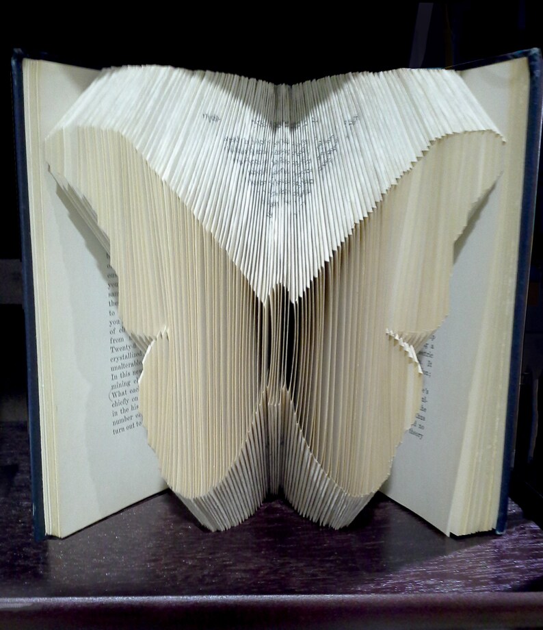 Custom Folded Book With Butterfly Design - Etsy
