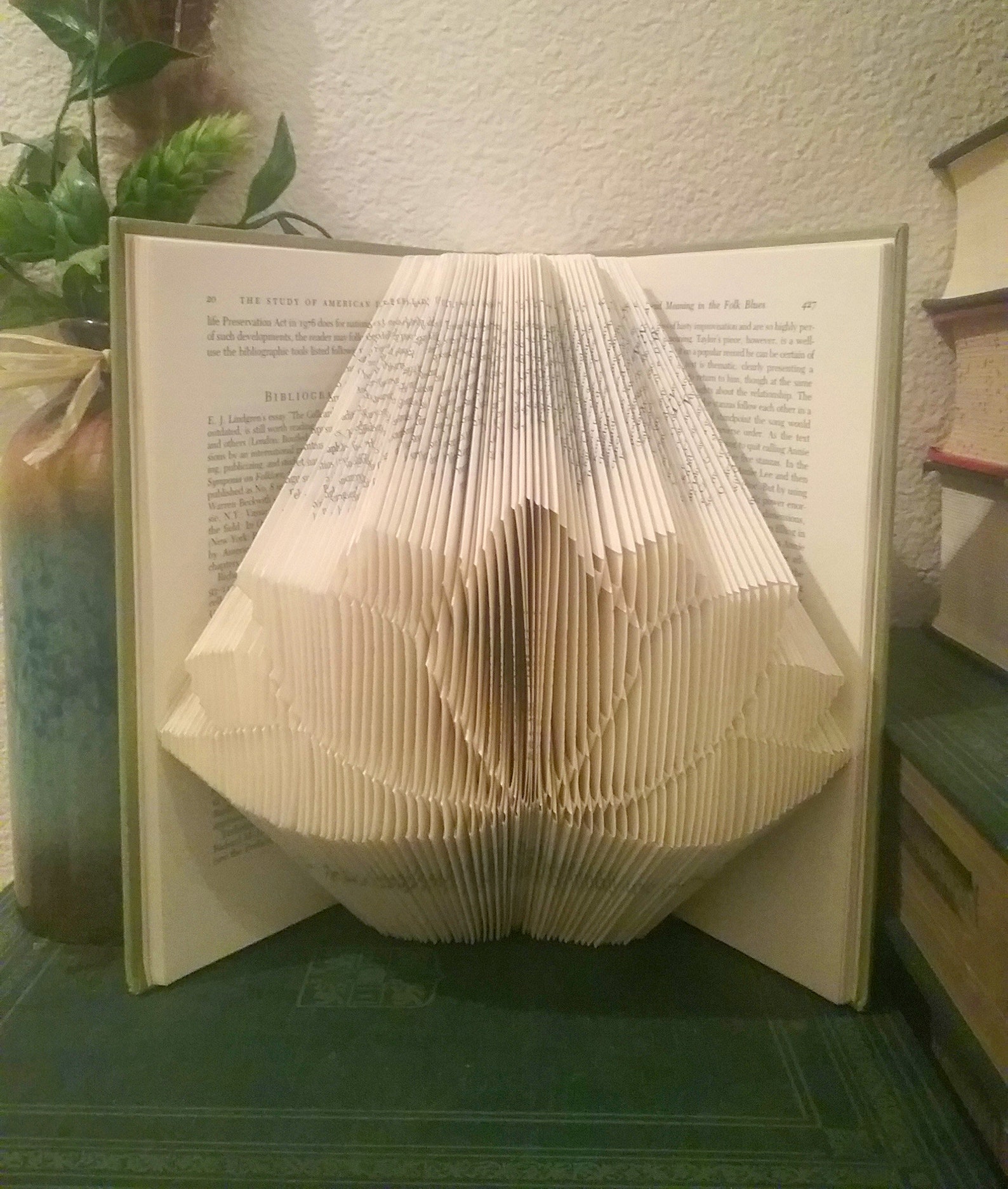 Unique Lotus Flower Folded Book - Etsy
