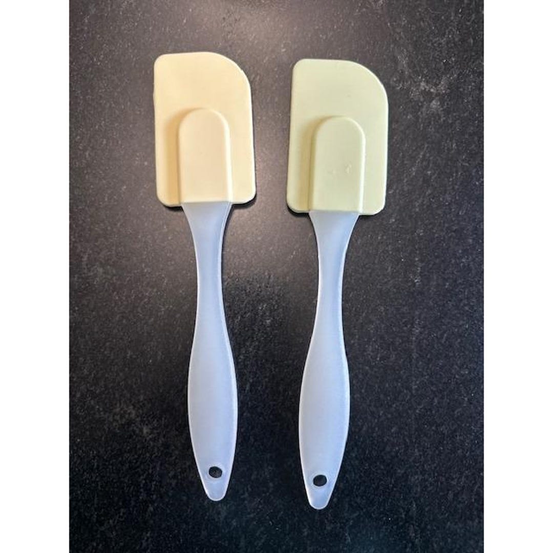 Set of 2 Silicone Spatulas Blue Baking Kitchen Utensils - Etsy