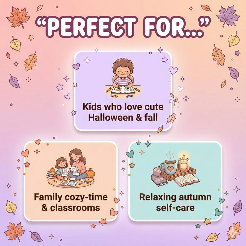 Fuzzy Magic Coloring Book, Cute and Cozy Digital Coloring Pages ...