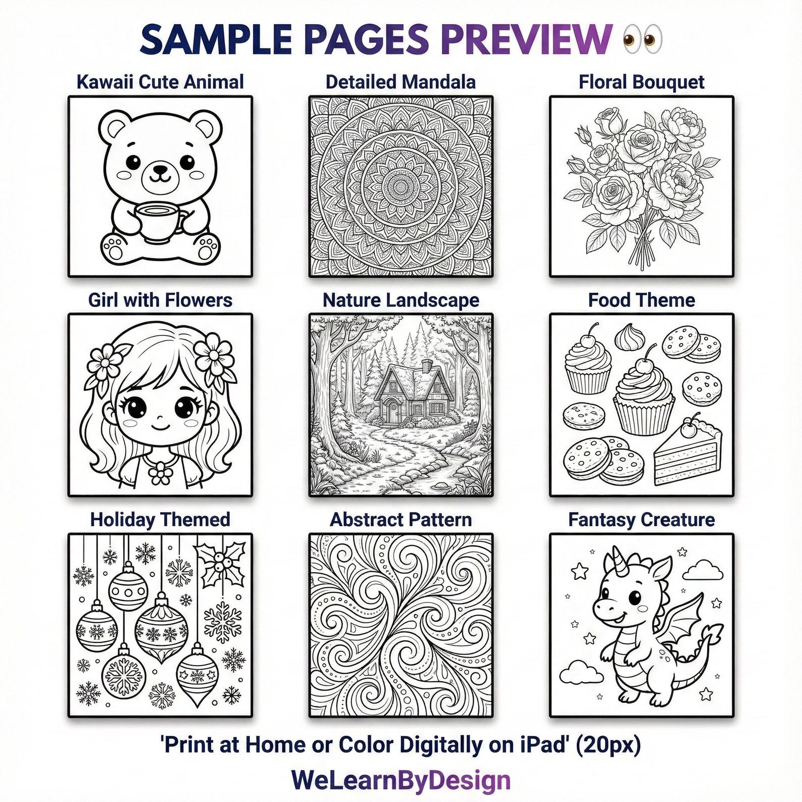 Coloring Book SVG Bundle 50000+ Pages | PLR MRR Rights | Kids Adults ...