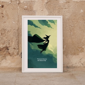 Wicked Elphaba Green Witch Powerful Spell Poster Image - Etsy