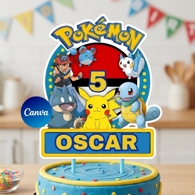 Pokemons Cake Topper - Etsy