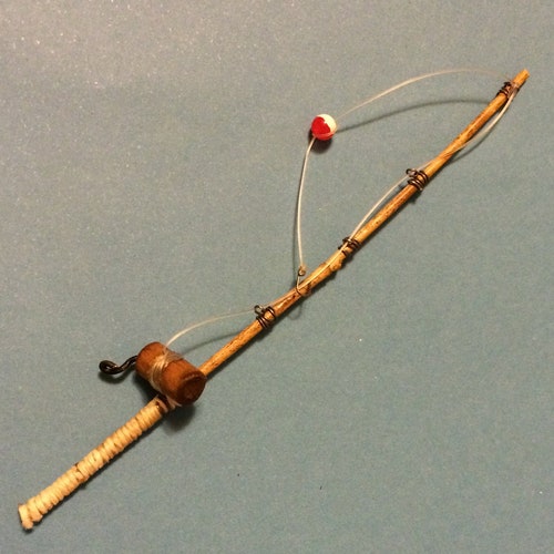 Miniature 6 Fishing Pole Rod 1:12 Scale Dollhouse - Etsy