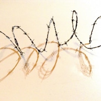 Barbed Wire Peace Symbol - Etsy