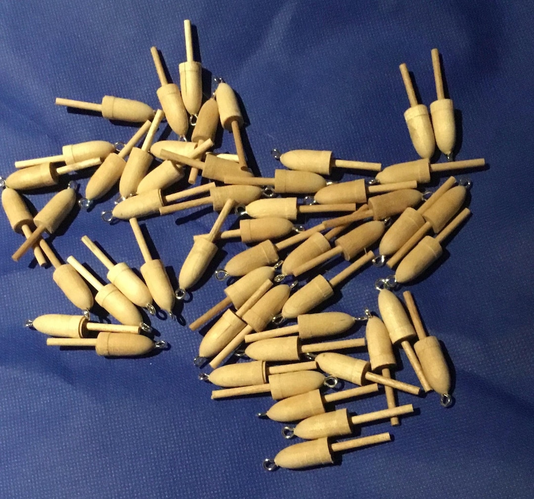 Handmade Miniature Unfinished Wood Lobster Buoys, 1:12 Scale Nautical ...