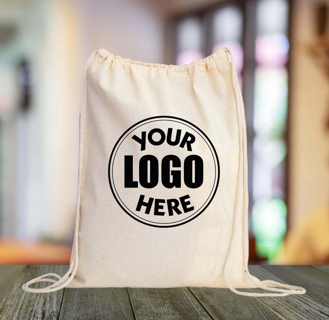 Custom Text Logo Tote Bag, Personalized Gift - Etsy