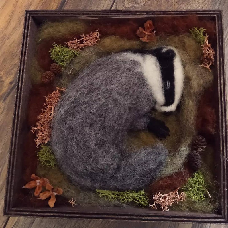 Felt Badger - Etsy