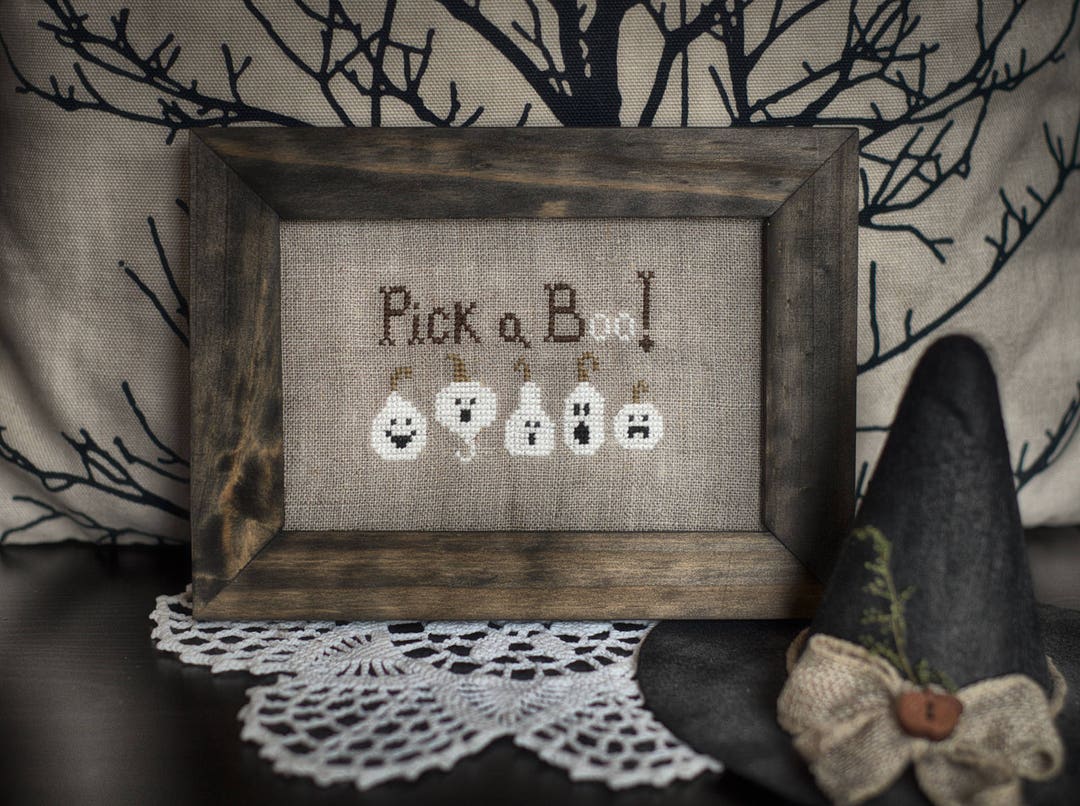 Pick a Boo! by Thewitchystitchyrabbit PDF Halloween Cross Stitch ...