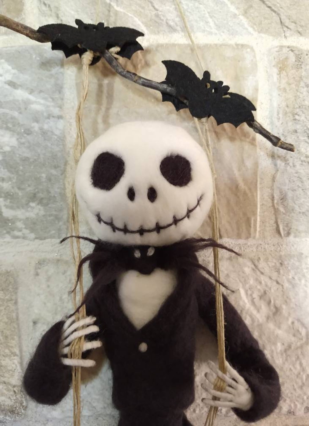 Needle Felted Jack With Zero on a Swing - Etsy