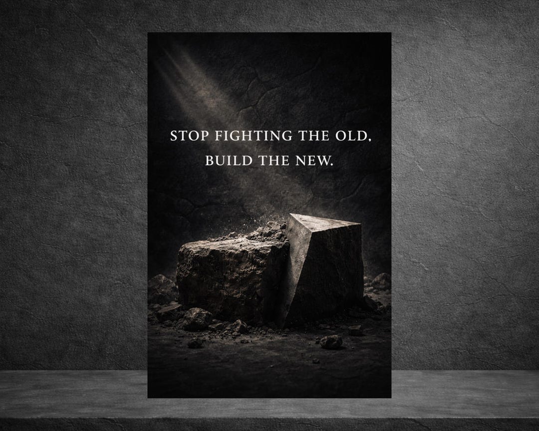 Build the New Printable Wall Art – Stoic Motivation Poster, Minimalist ...