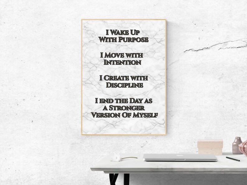 Stoic Morning Mantra Poster – Printable Wall Art (day & Night Styles ...