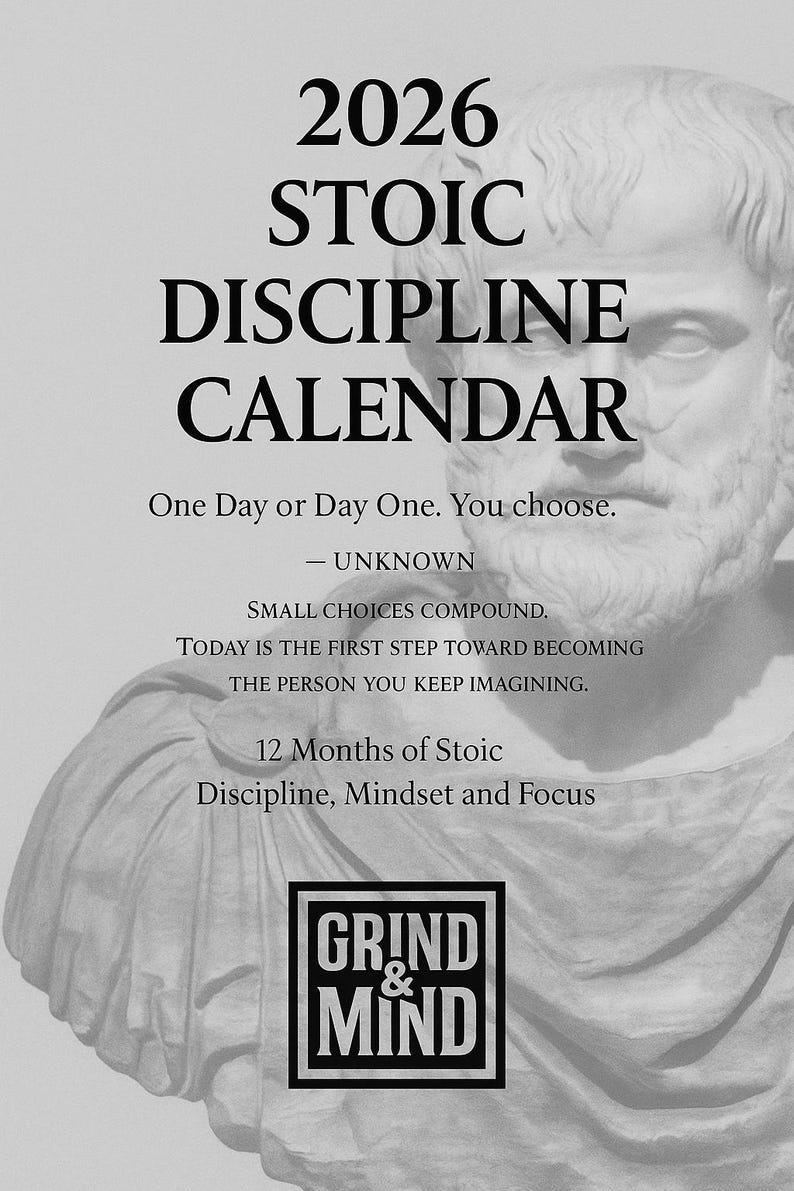 2026 Stoic Quote Printable Wall Calendar - Etsy