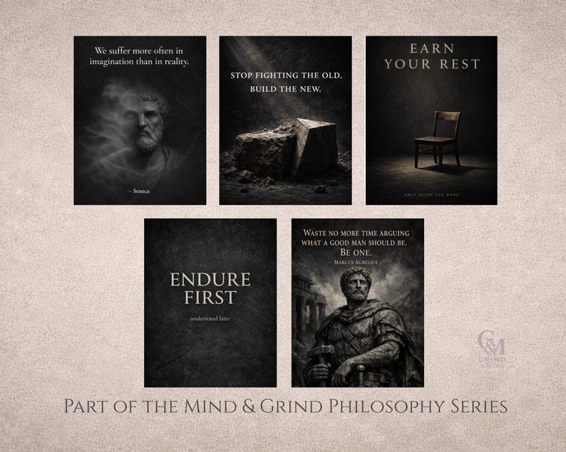 Marcus Aurelius Stoic Quote Poster | Be a Good Man Wall Art | Stoicism ...