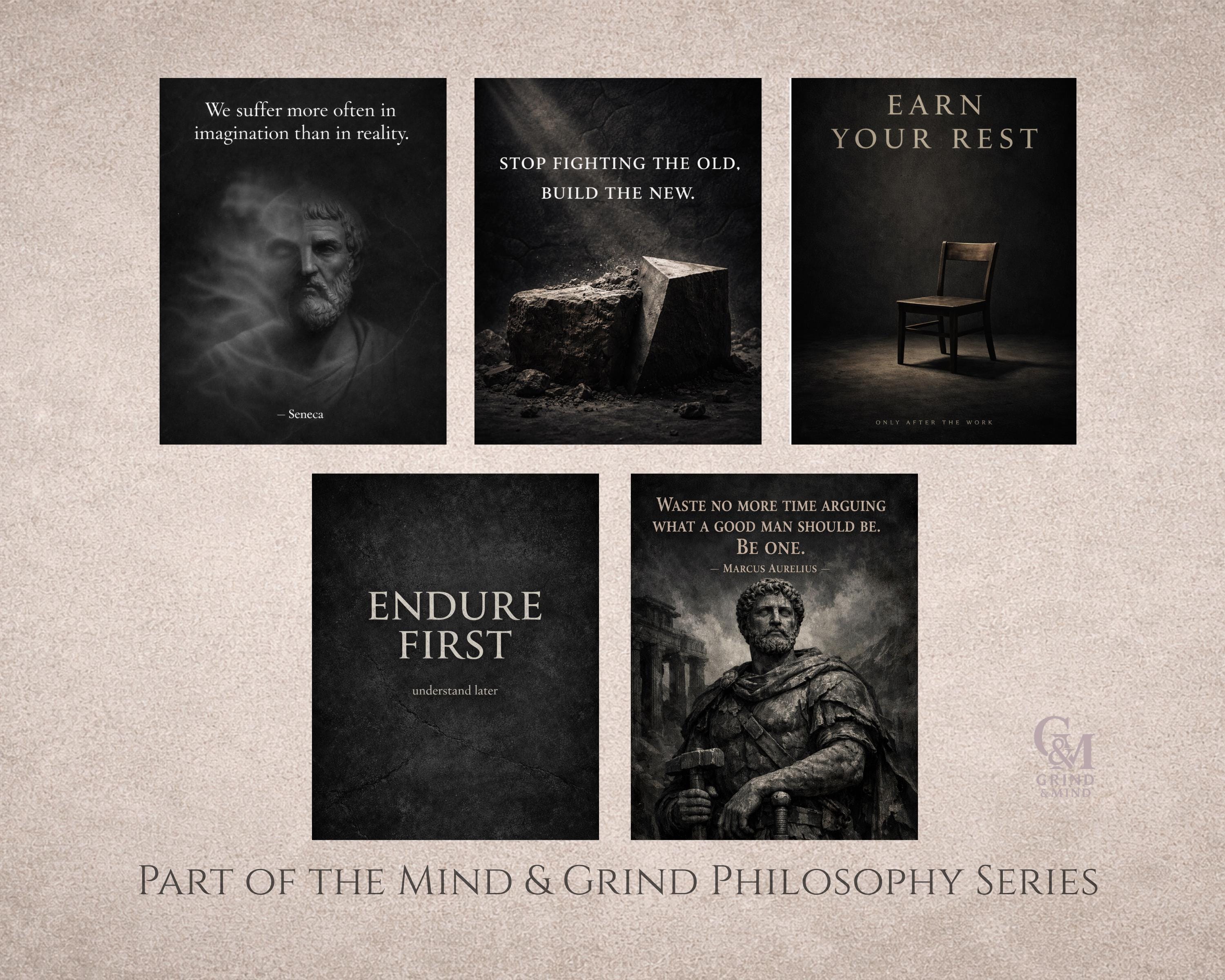 Marcus Aurelius Stoic Quote Poster | Be a Good Man Wall Art | Stoicism ...
