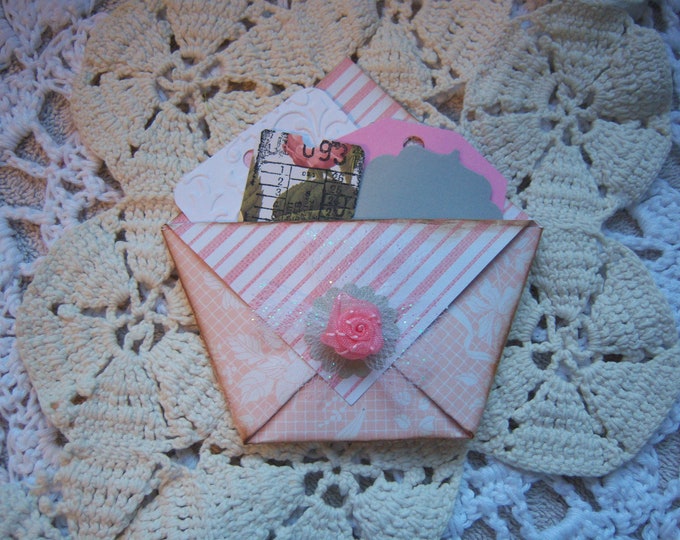 6 Junk Journal Folded Origami Pocket Paper Folded Pocket 3 Different ...