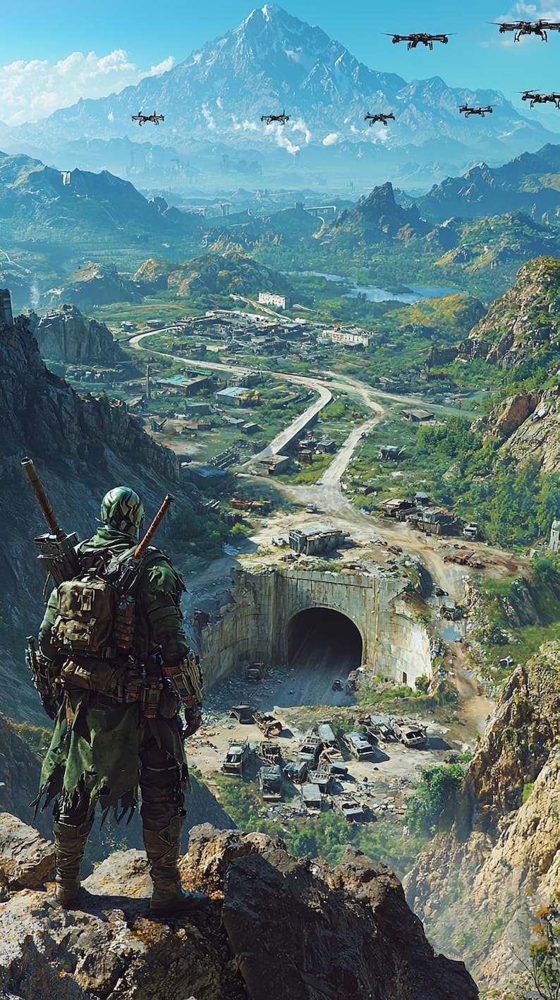 Dystopian Valley Mobile Wallpaper – 4K Post Blue Gate Phone Backgrounds ...