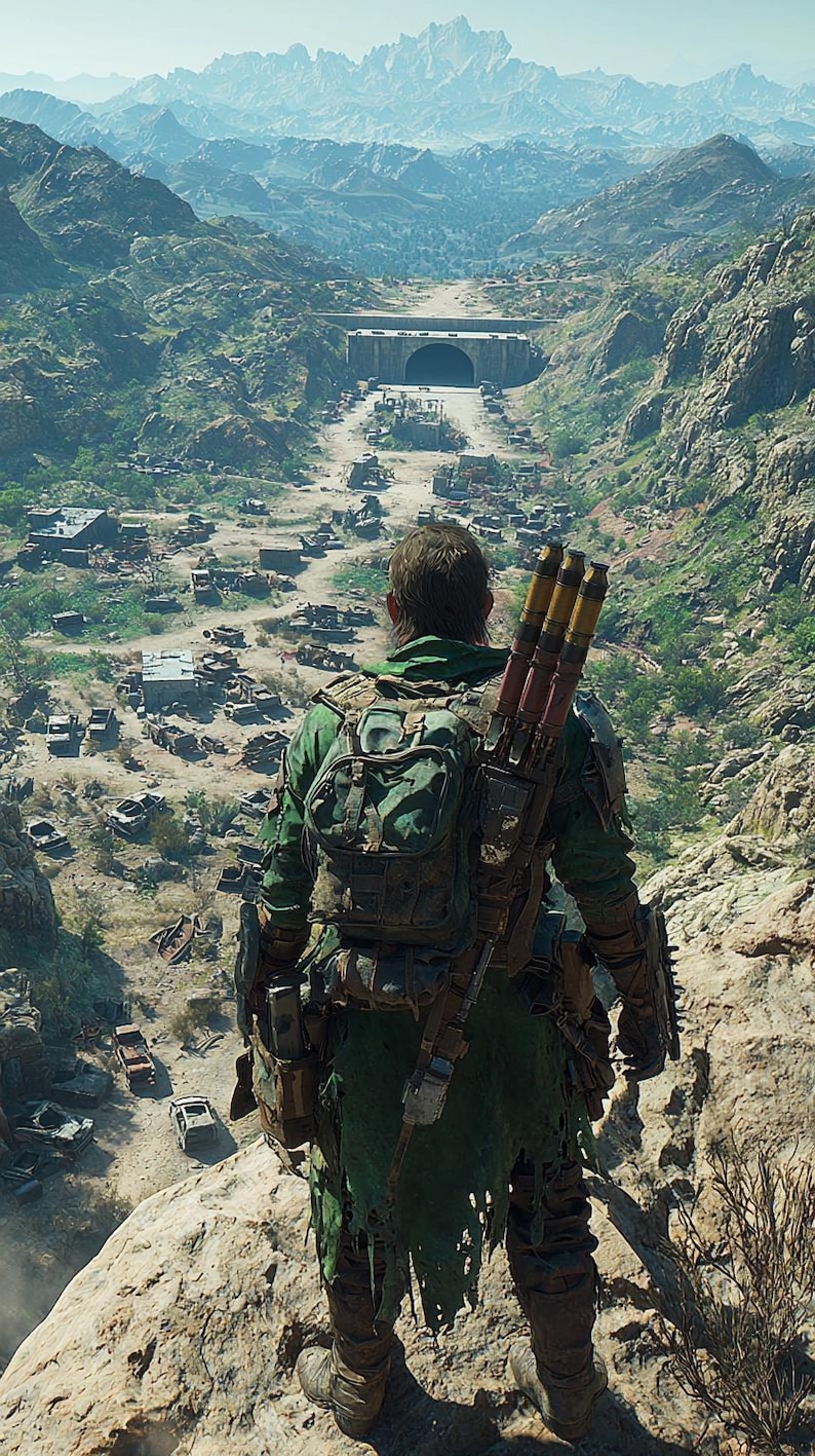 Dystopian Valley Mobile Wallpaper – 4K Post Blue Gate Phone Backgrounds ...