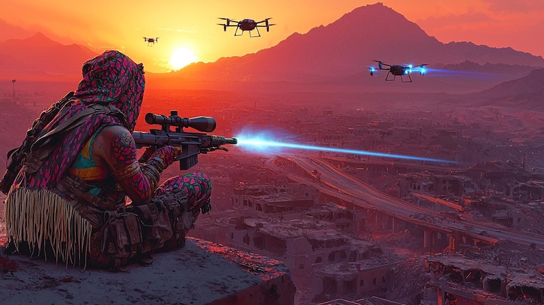 ARC Raiders Buried City Sniper Overlook Wallpaper Pack - Sunset Raider ...