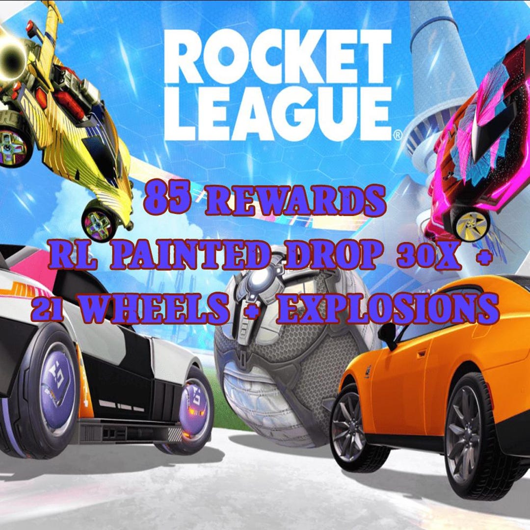 Rocket League Twitch Drops 85 REWARDS- RL Painted Drop 30x + 21 Wheels ...