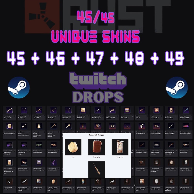 Rust Twitch Drops - Etsy