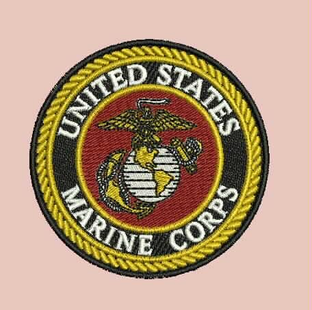 USMC Military Seal Embroidery Design: 8 Sizes (digital Download) - Etsy