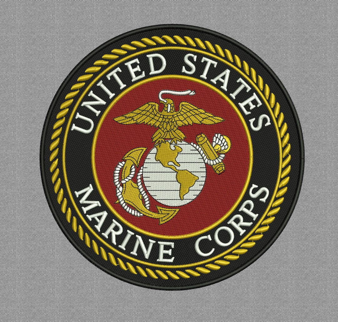 USMC Military Seal Embroidery Design: 8 Sizes (digital Download) - Etsy