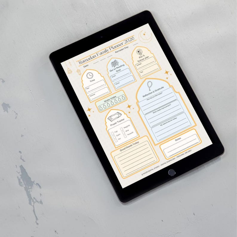 Ramadan Productivity Journal 2026 | Muslim Daily Routine Printable ...