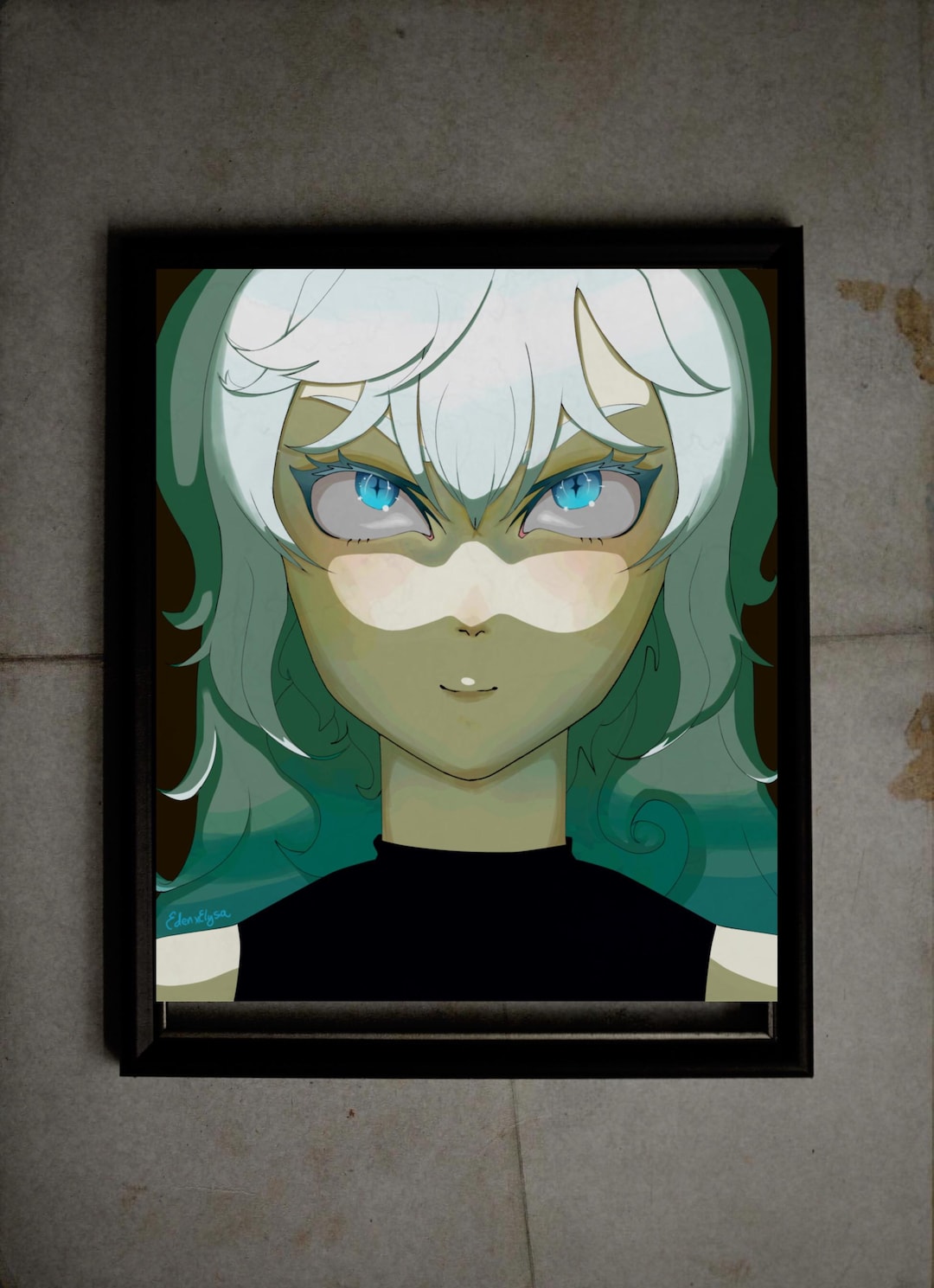 Stylized Anime Character Portrait | Digital Art (digital Download ...