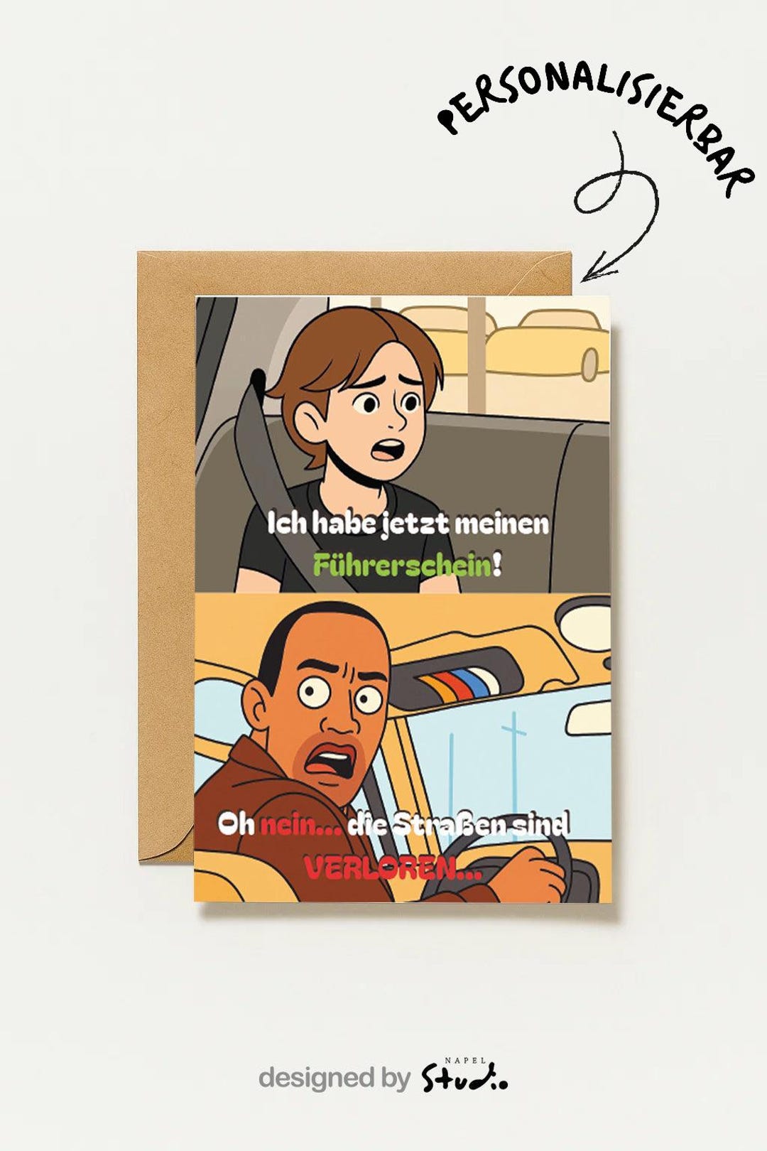 Funny Driving Licence Congratulations Card | Humorous Meme Card for ...