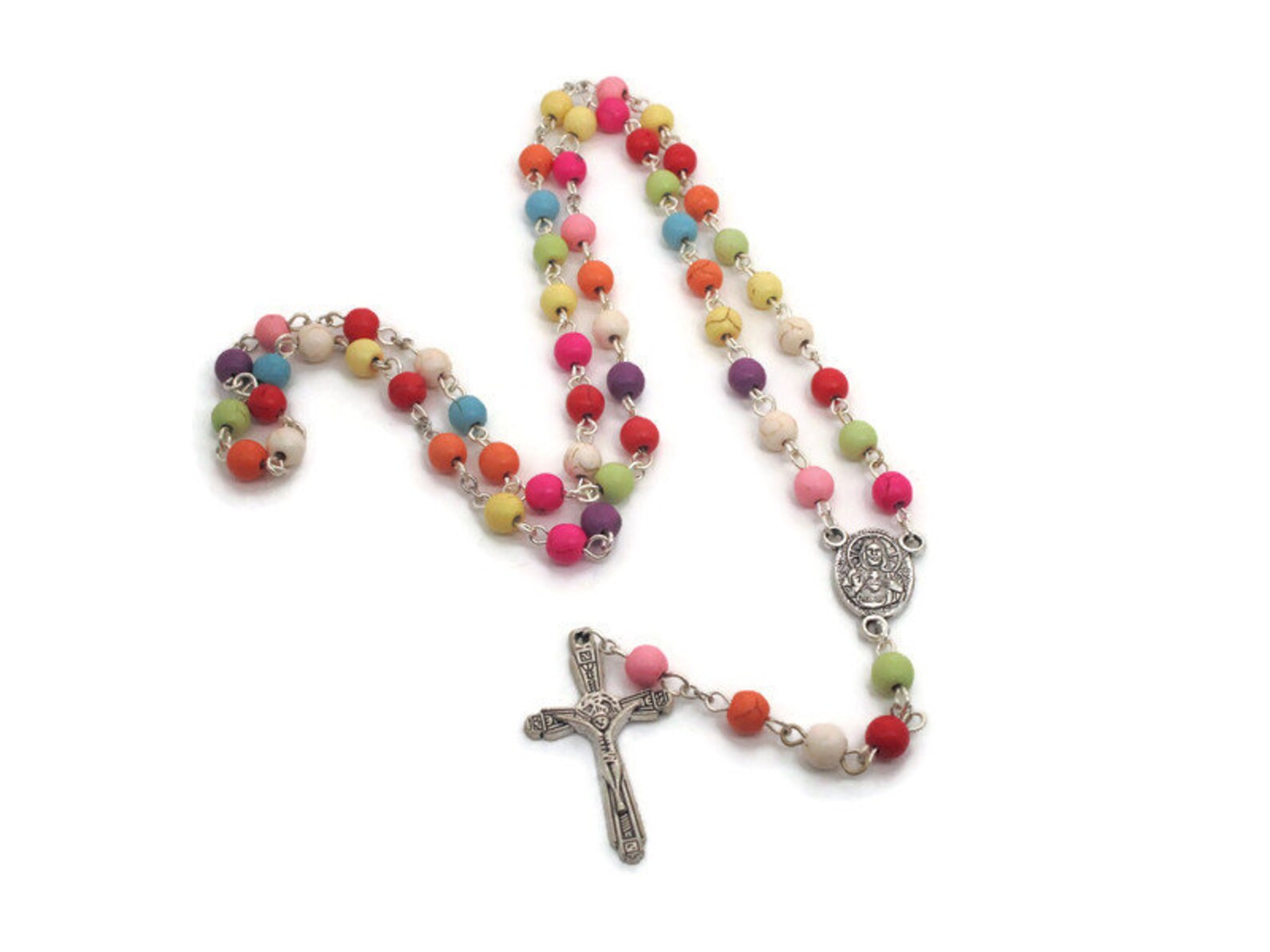 Colorful Stone Rosary - Etsy