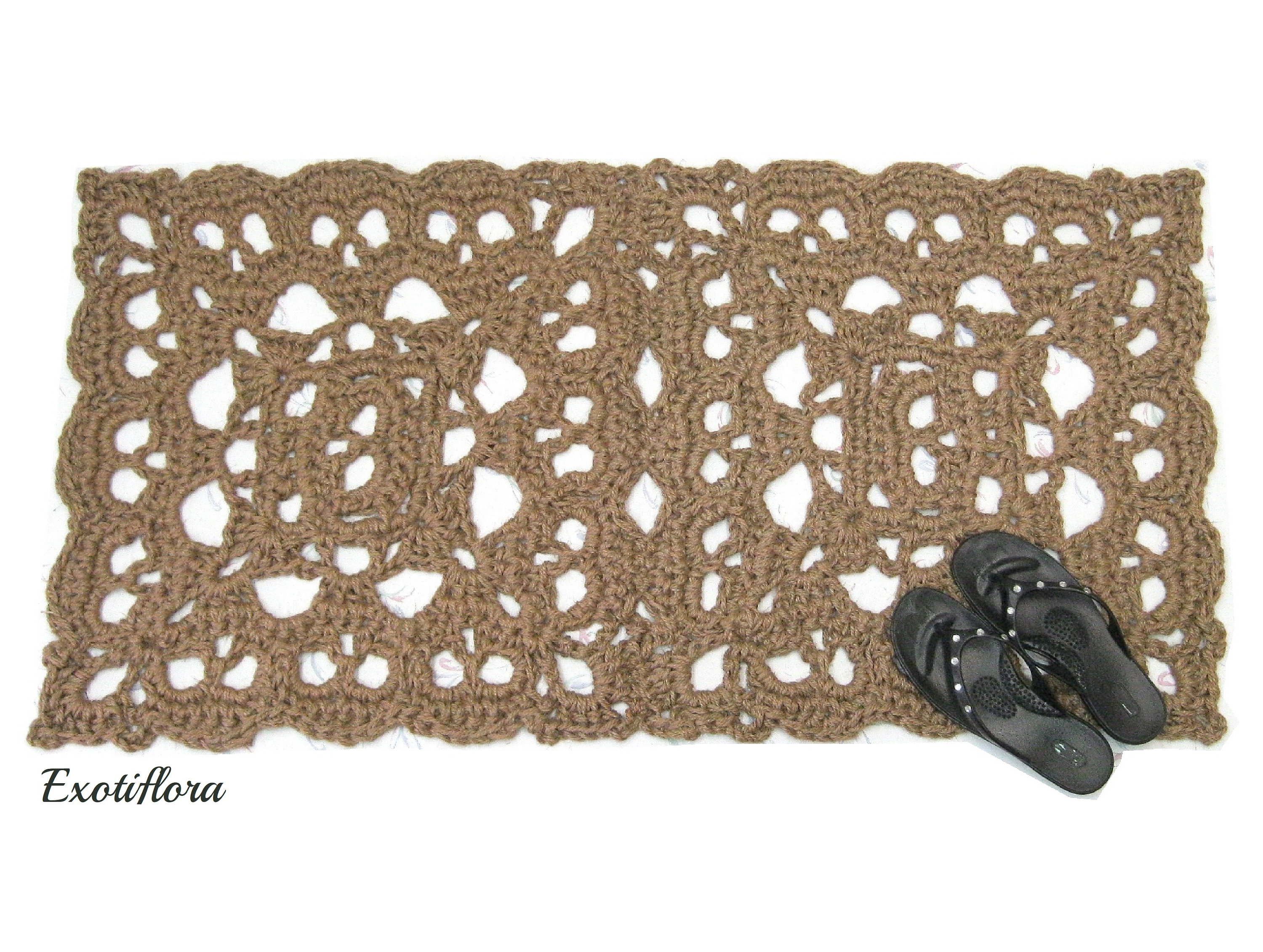 Skull Hall Rug - Rectangular Jute Mat - Gothic Decor - Goth Rug ...