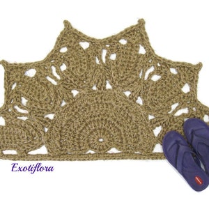 Jute Crown Slice Rug - Half Circle Rug - Kitchen Mat - Welcome Mat ...