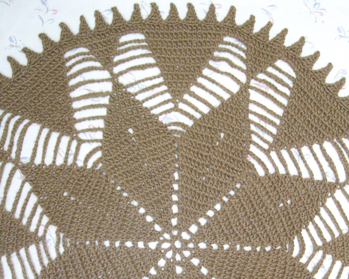 Round Sun Motif Jute Area Rug Hippie Decor Natural Rug - Etsy