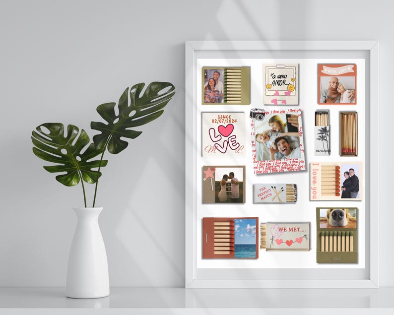 Editable Matchbox Poster | DIY Canva Template | Personalized Matchbox ...