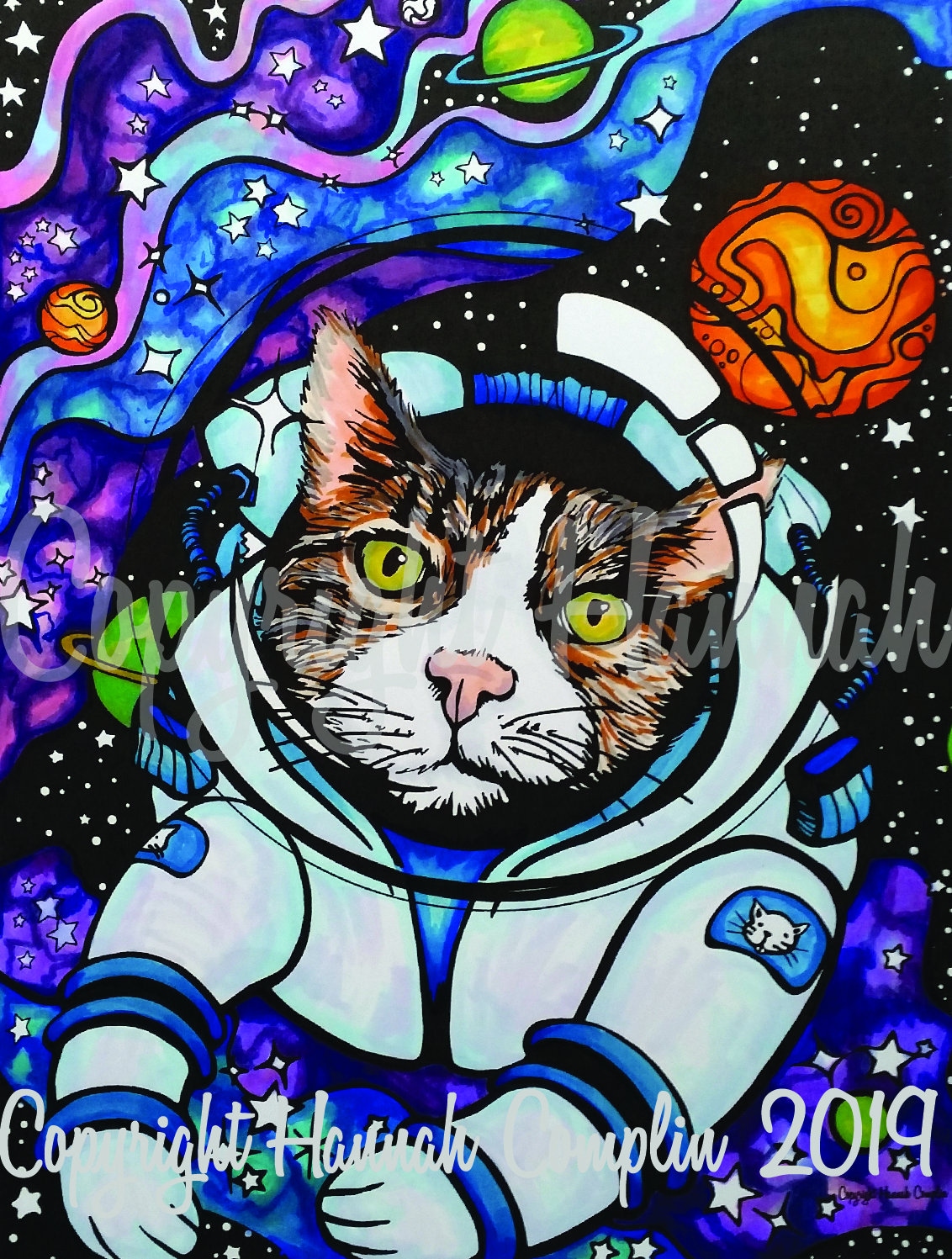 Cat Sticker Pop Art Pirate Kitty Top Hat Punk Rock Flapper | Etsy