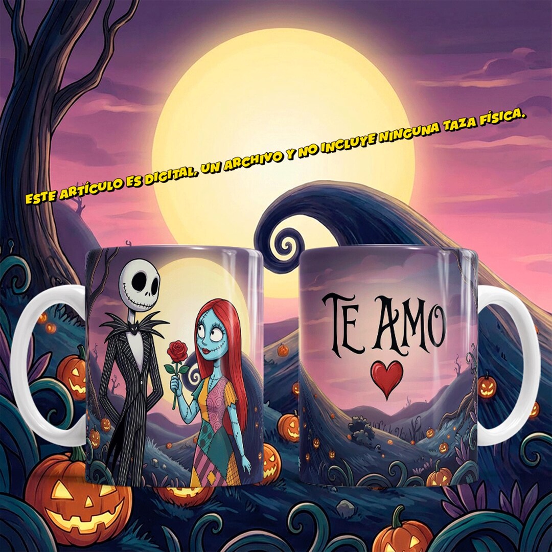 Te Amo | Gothic Love Mug Design | Spooky Romance Gift | Digital File ...