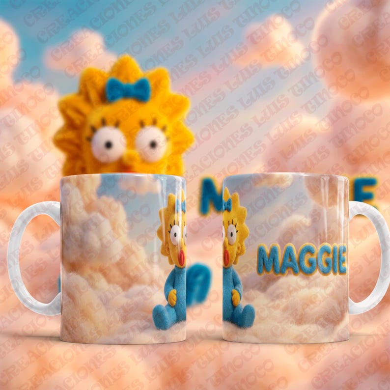Cartoon Style Mug Templates PNG | Colorful Sublimation Mug Designs ...